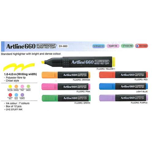 Jual Highlighter Artline EK-660 - Ungu - Jakarta Barat - ATK Pasar Pagi Official | Tokopedia