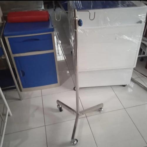 Jual Tiang Infus Kaki 3 Roda Pipa Stainless | Tiang Infus Medis Rumah ...