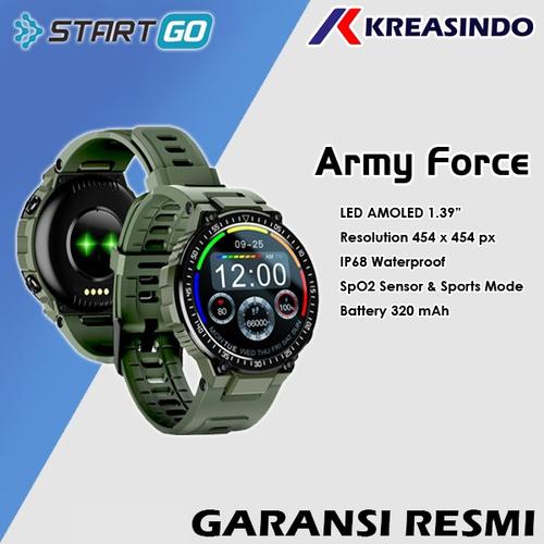 Promo ADVAN STARTGO Smartwatch ARMY FORCE AMOLED HD Screen 60 Sports ...