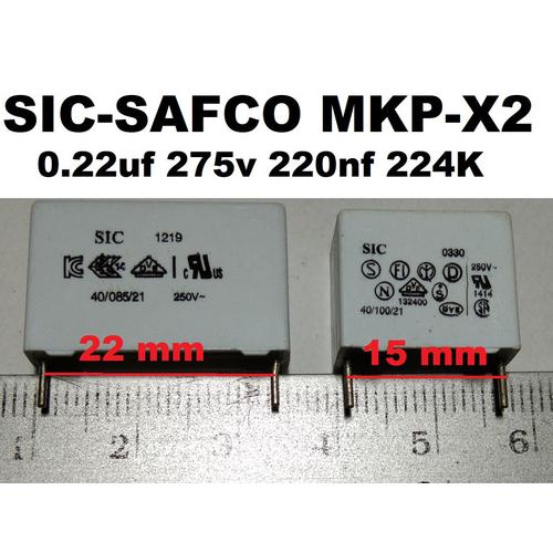 Jual 220n K 275v MKP-X2 224K 0,22uf 224 SIC SAFCO High End Capacitor ...
