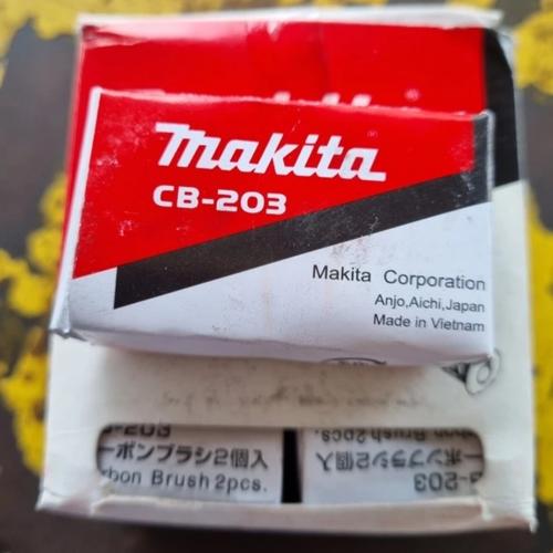 Jual CARBON BRUSH CB 203 MAKITA ARANG 1BOX ISI 10 SET FOR MT 240/243 ...
