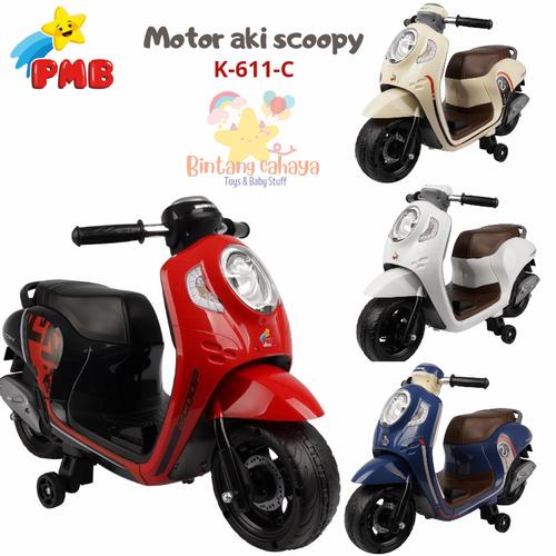 Jual Motor aki anak PMB K611C K-611-C sepeda scoopy listrik cas baterai ...