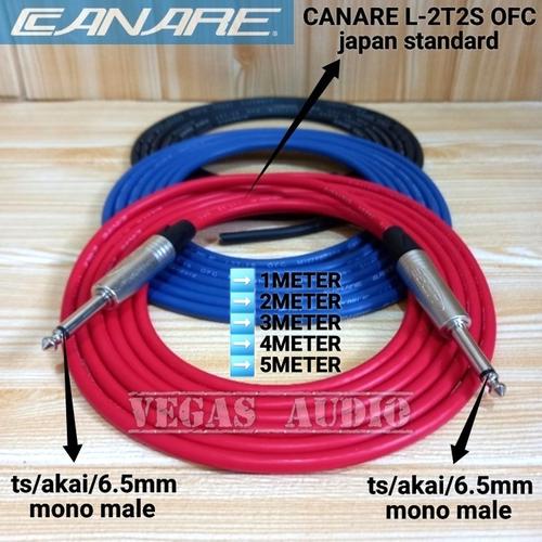 Jual KABEL INSTRUMENT JACK TS MALE TO JACK TS MALE 1M-5M - Merah ...