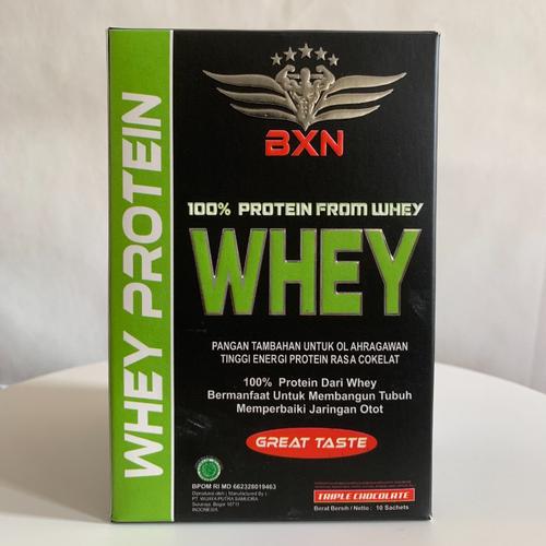 Jual Bxn whey protein 10 sachet susu fitness bpom halal suplemen gym ...