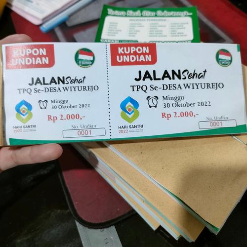 Jual cetak kupon, tiket, karcis full warna - 1 sisi - Kab. Malang - MYPRINT Digital Printing ...