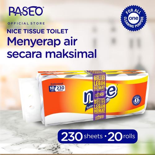 Jual Beli 2 Lebih Hemat - Nice Tissue Toilet Roll Emboss 230 Sheets 10 ...