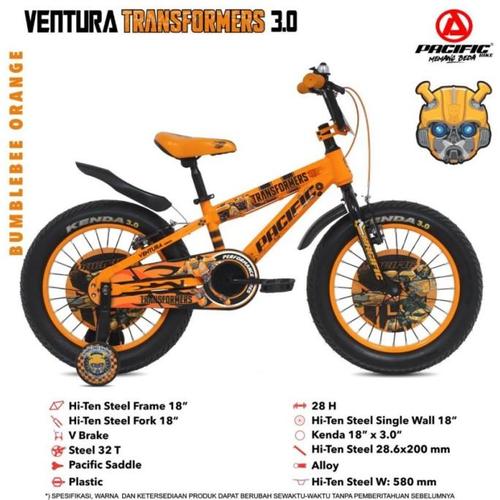 Jual BMX 18 SEPEDA ANAK PACIFIC VENTURA TRANSFORMERS 3.0 OPTIMUS ...