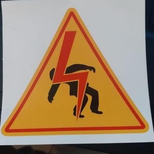 Jual JUAL STICKER SIGN RAMBU K3 AWAS LISTRIK 10X10CM BAHAYA LISTRIK ...