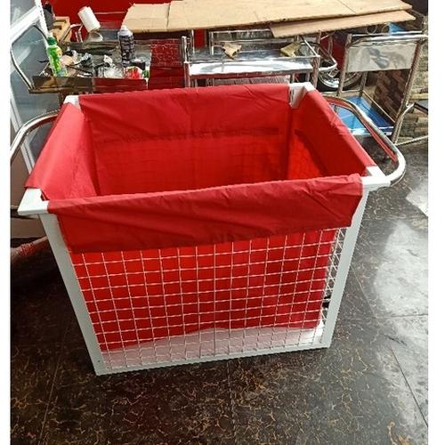 Jual Trolley Linen Kotak Single Besi | Troli Keranjang Trolly Kotor ...