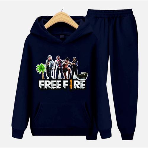 Jual Baju Pakaian Setelan Sweater Anak Laki Free Fire - Polos Navy, 5-6 ...