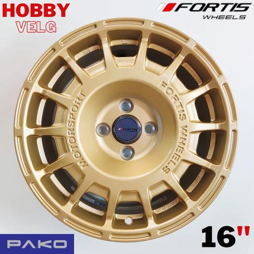 Jual VELG FORTIS WHEELS BY PAKO PRW 16 R16 x 7 4H 100 38 RALLY GOLD ...