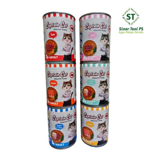 Jual Captain Cat Food 400gr Makanan Pakan Kaleng Kucing Cat Wet Food ...