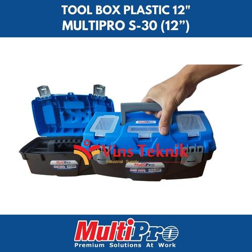 Jual tool box plastik 12 inch alat pertukangan toolbox plastic HEAVY ...
