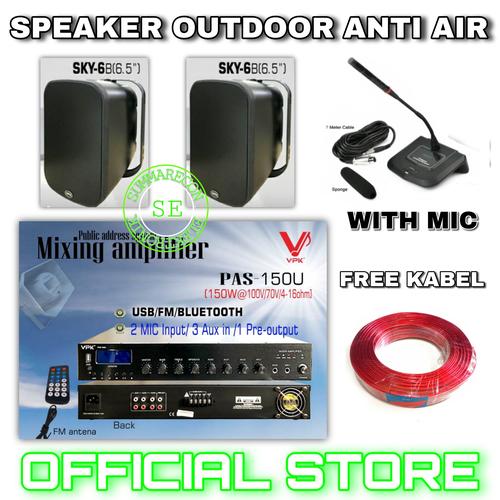 Jual speaker dinding anti air amplifier mic meja original speaker ...