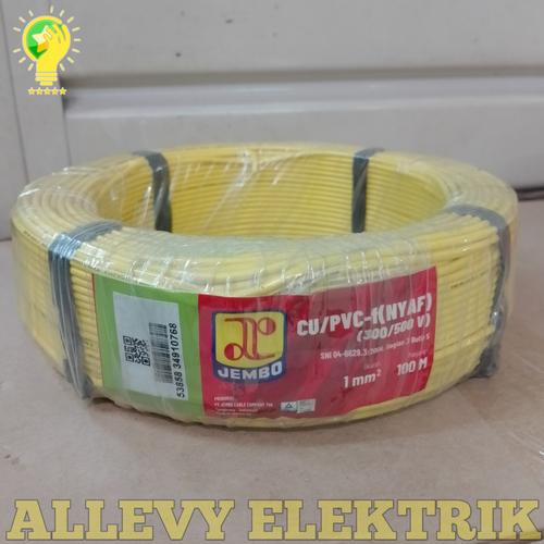 Jual KABEL JEMBO NYAF 1MM 1ROLL 100METER - KUNING - Jakarta Pusat ...