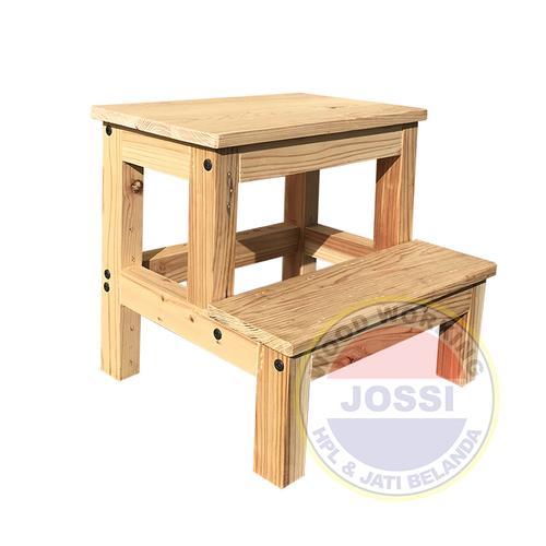 Jual Step Stool / Tangga Anak Untuk Cuci Tangan dan ke WC Kayu Jati ...