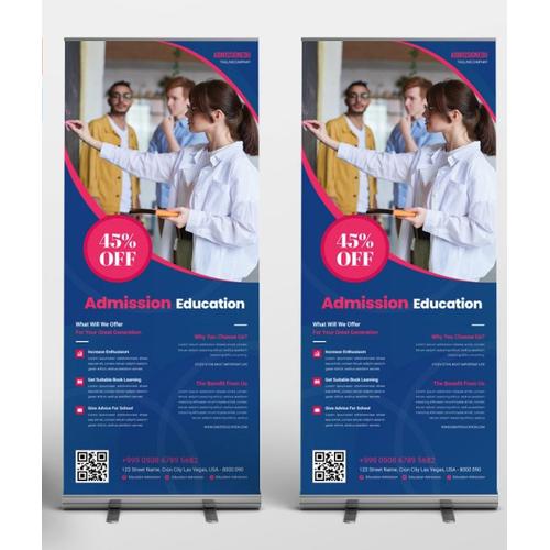 Jual Roll Up Banner 60 x 160 cm + Cetak Bahan Albatros FREE Laminasi ...