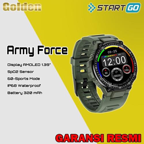 Jual ADVAN STARTGO Smartwatch ARMY FORCE AMOLED HD Screen 60 Sports ...