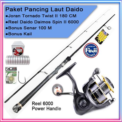 Jual Paket Pancing Laut Daido Daimos II Joran Tornado Twist 180 CM ...