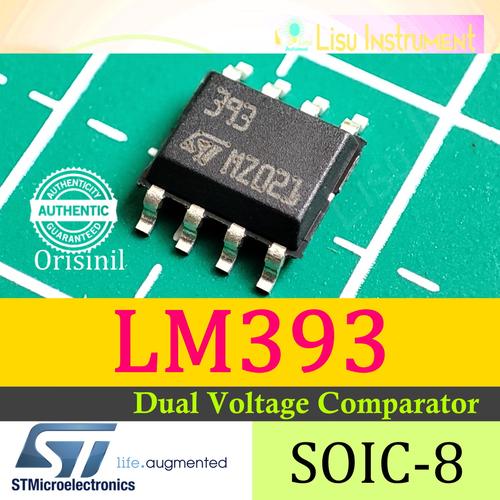 Jual LM393DT Dual Voltage Comparator LM393 393 SOIC-8 STMicroelectronics ORIGINAL - Kota Depok ...