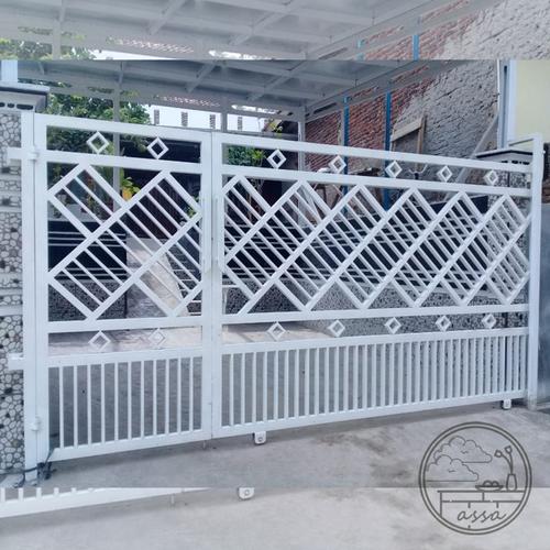 Jual Pagar rumah besi Minimalis - Ukuran Custom - free pemasangan ...