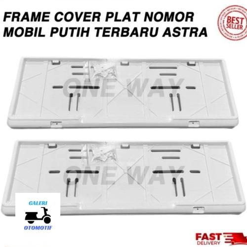 Jual Tempat Plat Mobil New Putih Dudukan Nomor Frame Bracket Plat Nomer ...