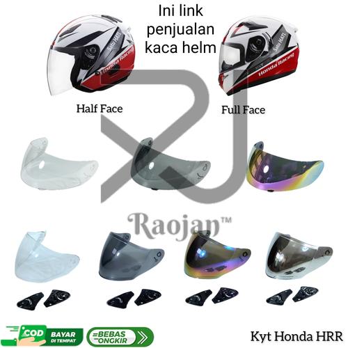 Jual Kaca helm Kyt Honda HRR Visor helm Kyt Honda HRR - Half face ...