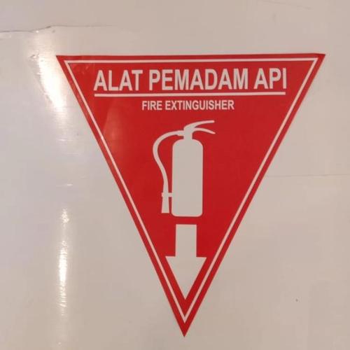 Jual STICKER SEGITIGA TANDA APAR TP API UKURAN 35X35CM - Kab. Bekasi ...