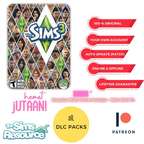 Jual Original The Sims 3 + All DLC Packs + Worlds Complete - Paket 1 ...