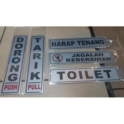 Jual SIGN LABEL STICKER DORONG TARIK PINTU - DOOR SIGN PULL PUSH - Kab ...