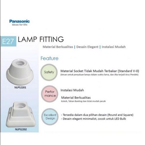 Jual Fitting Lampu Tempel Plafon E27 Panasonic - NLP52202(Kotak) - Kota ...