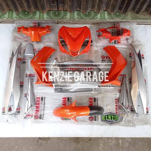 Jual Body Fullset Yamaha Jupiter MX Old Lama Orange Silver Original YGP ...