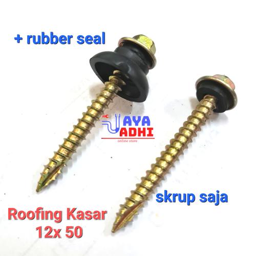 Jual Skrup Roofing Drat Kasar 12 x 50 Sekrup SDS Solartuff Spandek ...