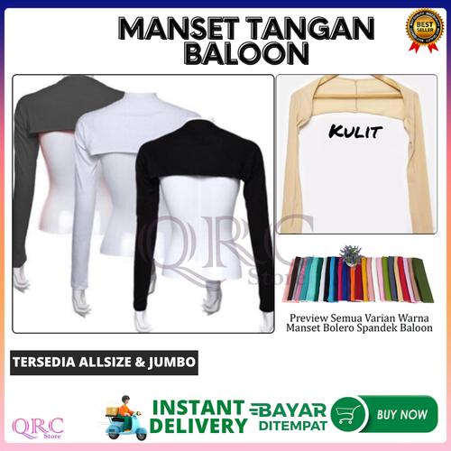 Jual Manset Tangan Wanita Bolero Sambung Anti Melorot Balon Jumbo ...