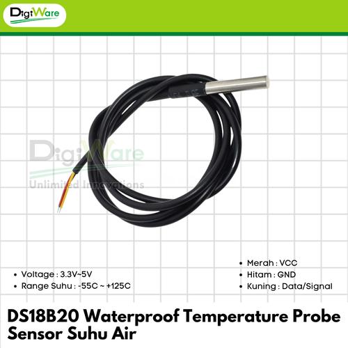 Jual DS18B20 Waterproof Temperature Probe Sensor Suhu Air - Kota ...