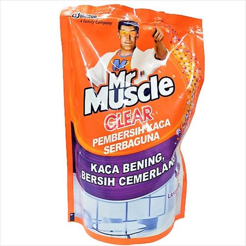 Jual Mr Muscle Clear Pembersih Kaca Lavender Pouch 400ml (321300000 ...