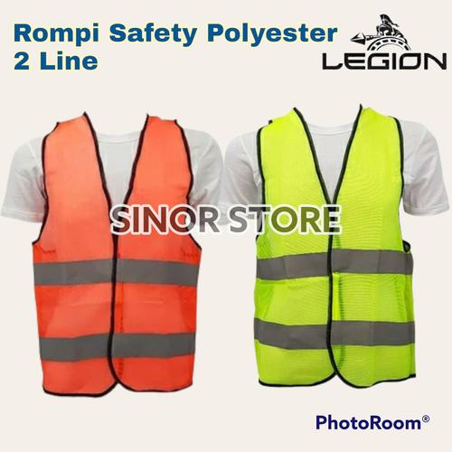 Jual Rompi Safety Polyester Hijau Scotchlite Safety Vest Proyek ...
