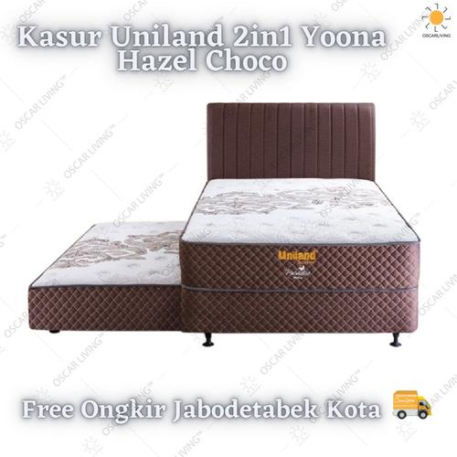 Jual Kasur Springbed Fullset Uniland 2in1 Paradise HB Yoona - Hazel Choco - 90 x 200 - Jakarta ...