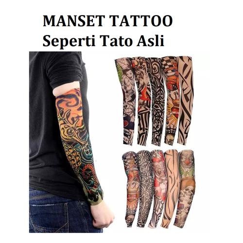 Jual Manset Tangan Tato Arm Sleeve Tatoo Tangan Pria Motor Lengan MST ...