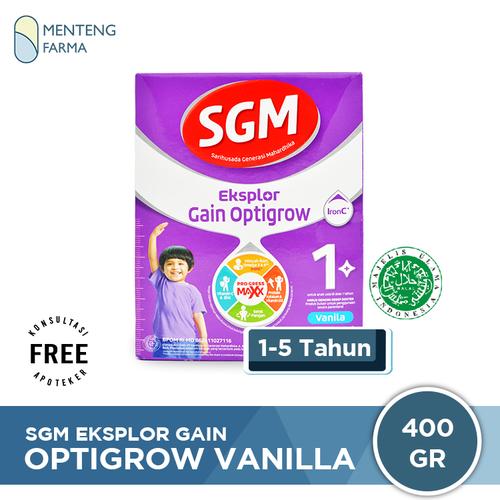 Jual SGM Eksplor Gain Optigrow 1 Plus Vanilla 400 Gram - Jakarta Pusat ...
