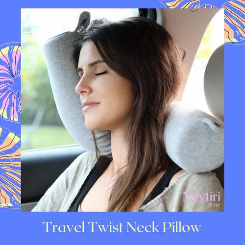 Jual Travel Twist Neck Pillow - Memory Foam - Biru - Kota Tangerang ...
