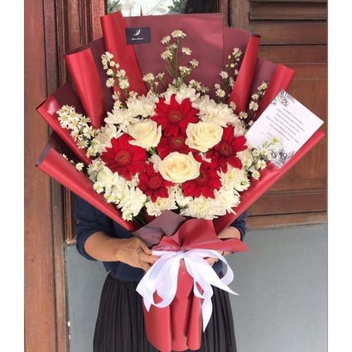 Jual BUKET BUNGA /FLOWERS BOUQUET GARBERA DAN MERAH - Kota Bandung ...
