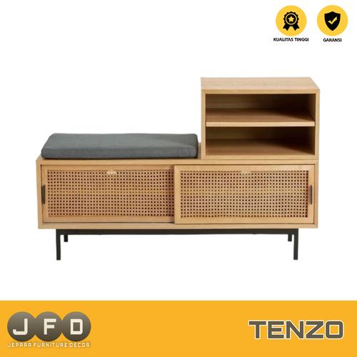 Promo Bangku Rak Sepatu Jati Minimalis Tenzo Bench Shoe Rack - Kab ...