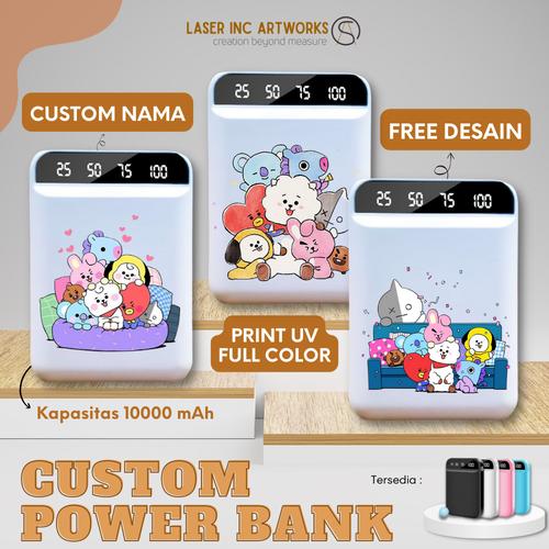 Jual POWER BANK CUSTOM GAMBAR / LOGO / FOTO / NAMA - Kab. Bogor - Laser Inc Artwork | Tokopedia