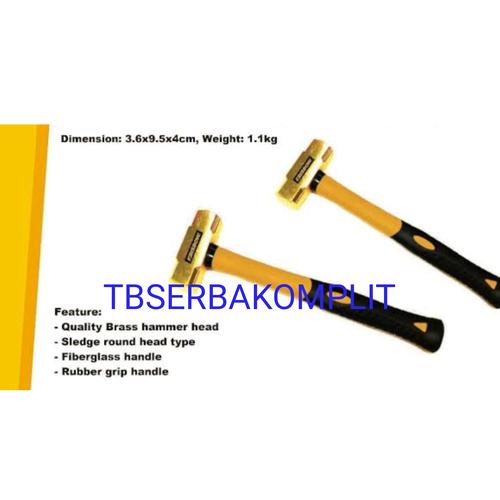 Jual PALU KUNINGAN BRASS HAMMER 2LB KRISBOW KW0103157 1kg 10278755 2 LB ...