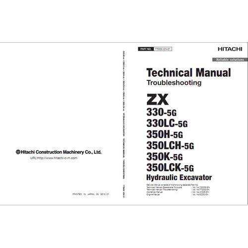 Jual Technical Manual (Troubleshooting) ZX330-5G, ZX350-5G versi pdf ...