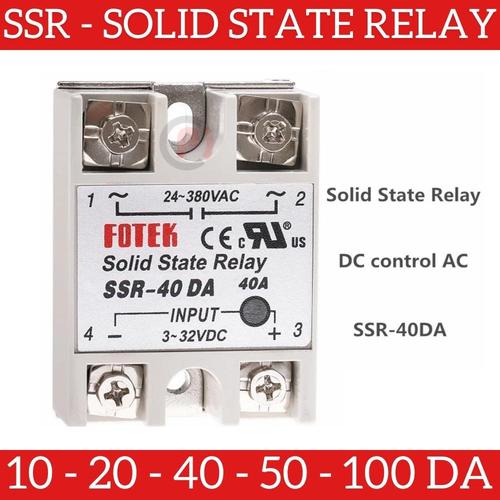 Jual FOTEK SSR Solid State Relay 10 25 40 50 100 Amper DA DC Control AC - SSR 25DA - Kota Medan ...