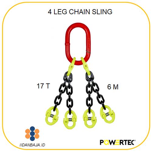 Jual 4 LEG CHAIN SLING. WLL 17 TON X 6 MTR POWERTEC - Kota Tangerang ...