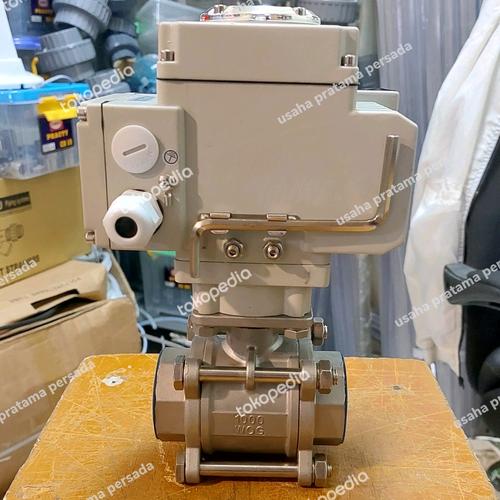 Jual ball valve stainless 316 + motorized electric actuator 220V 4 inch ...