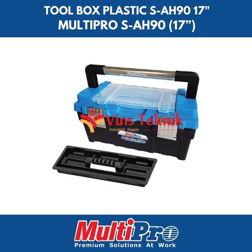 Jual tool box plastik 17 inch alat pertukangan toolbox plastic HEAVY ...
